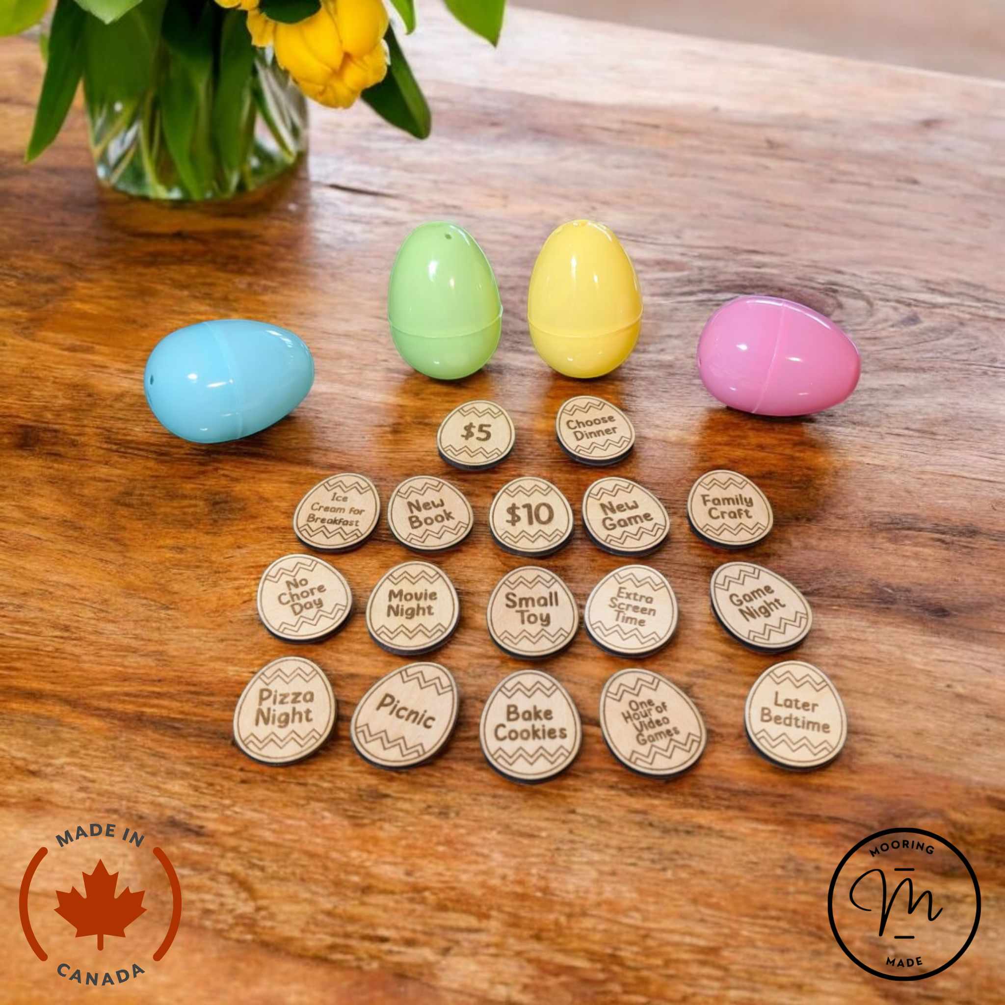 Easter Eggs Reward Tokens- Easter Egg Hunt Prizes - Crafted Canadian Inc.