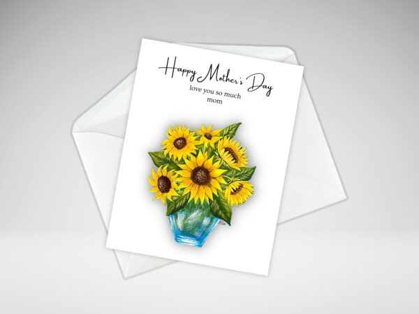 Bouquet of Sunflowers Mother's Day Card - Crafted Canadian Inc.