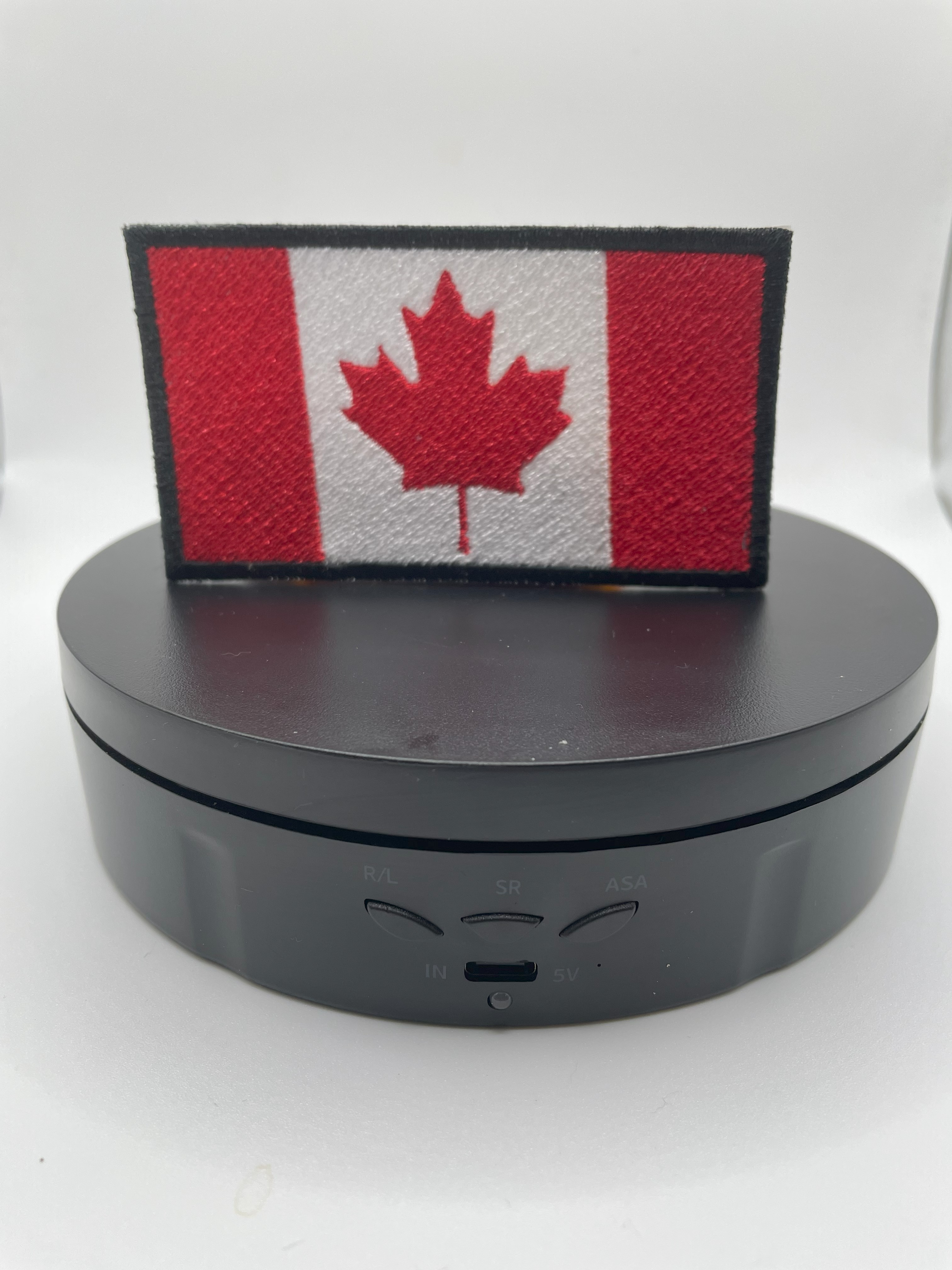 Embroidered Canadian flag patch. - Crafted Canadian Inc.