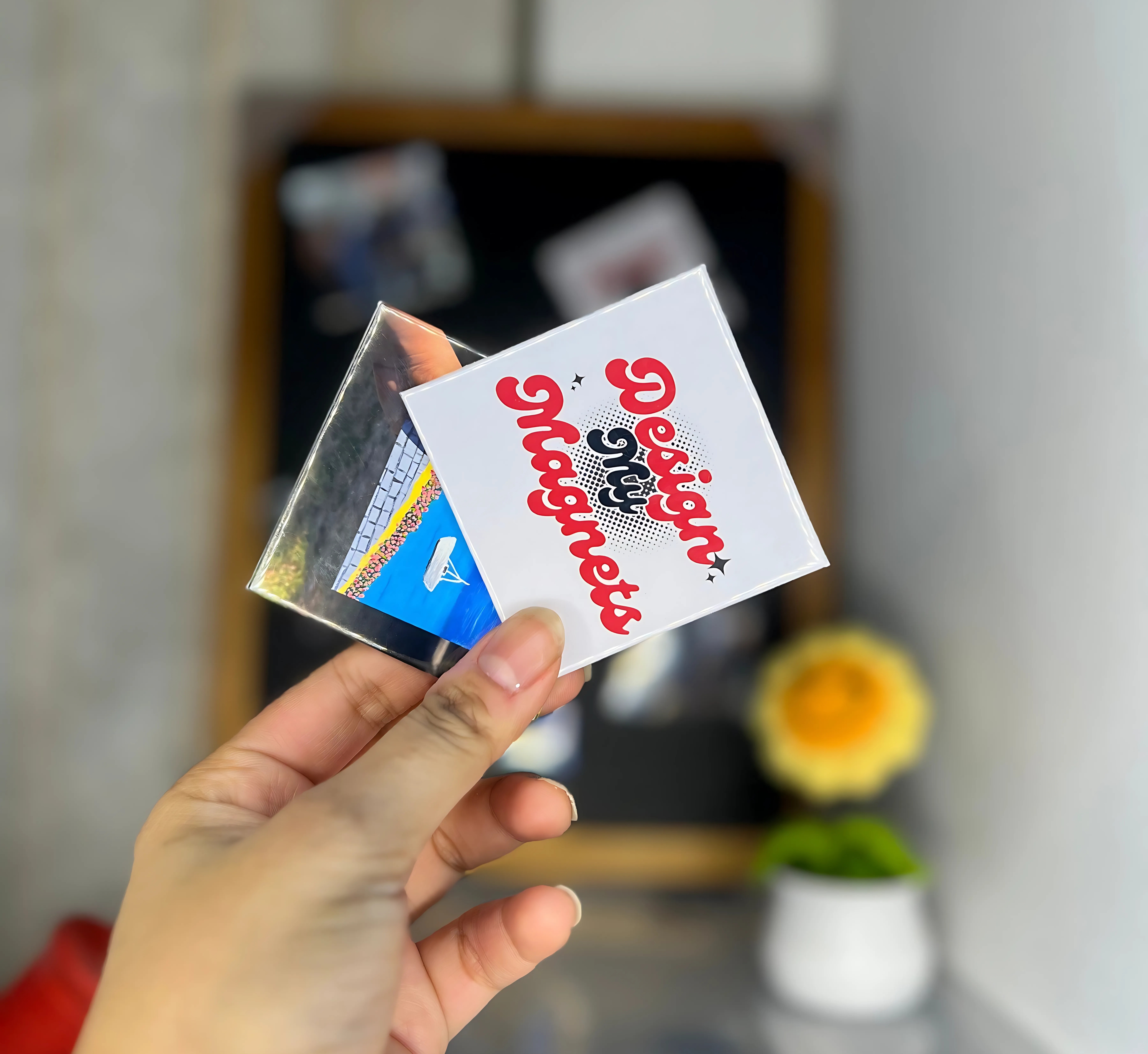 Custom Button Fridge Magnets – 2.5" x 2.5" Square | Personalized ...