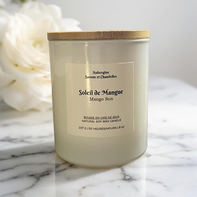 ¨Mango Sun¨ Scented Candle / Bougie Soleil de Mangue, 227 g. - Crafted ...